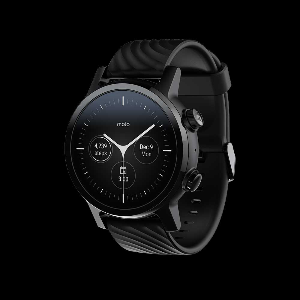 Smartwatch MOTOROLA Moto 360 3rd Gen, Android/iOS, piele/silicon ...