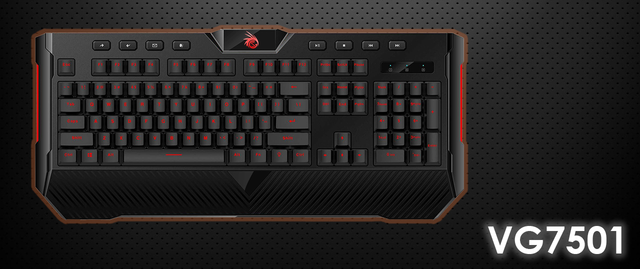 Tastatura Gaming VORTEX VG7501, USB, Layout US, negru