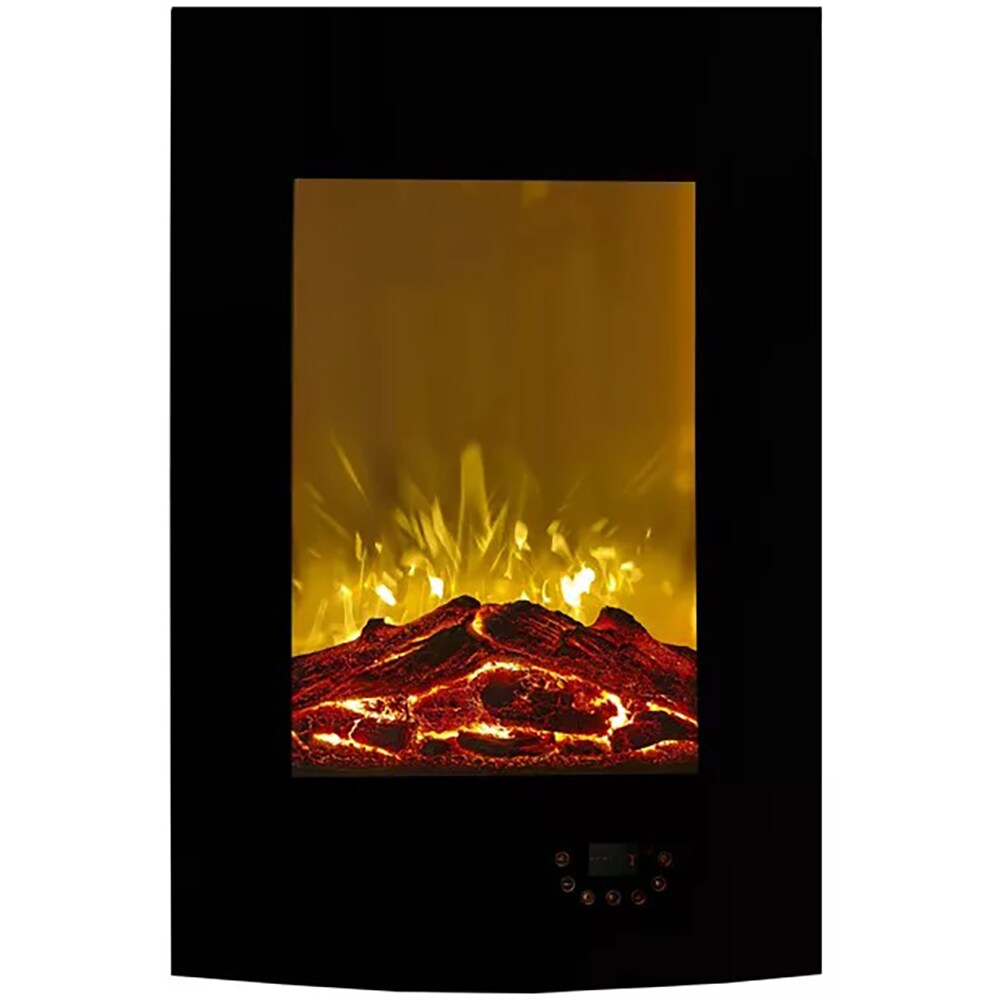 Semineu electric, 1800W, telecomanda, negru