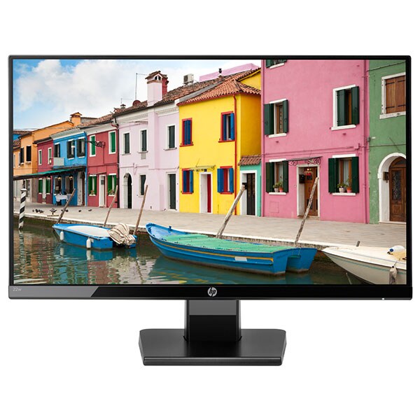 Monitor LED IPS HP 22w, 21.5", Full HD, 60Hz, negru