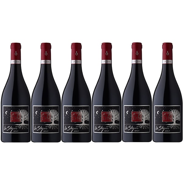 Vin rosu sec Cramele Recas La Stejari Merlot 2017, 0.75L, 6 sticle