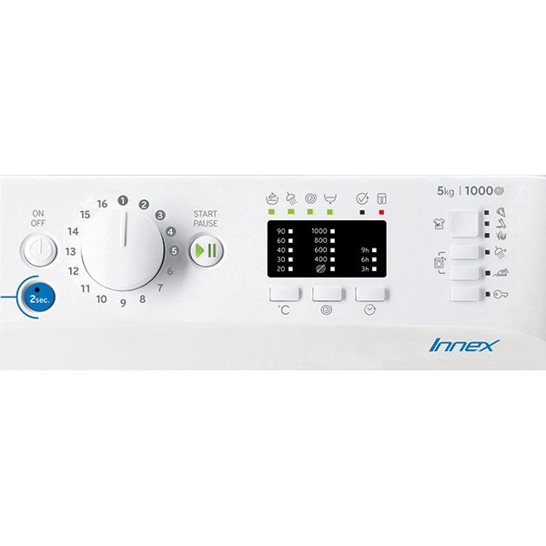 Masina de spalat rufe frontala slim INDESIT BWSA 51051 W EE N, 5 kg ...