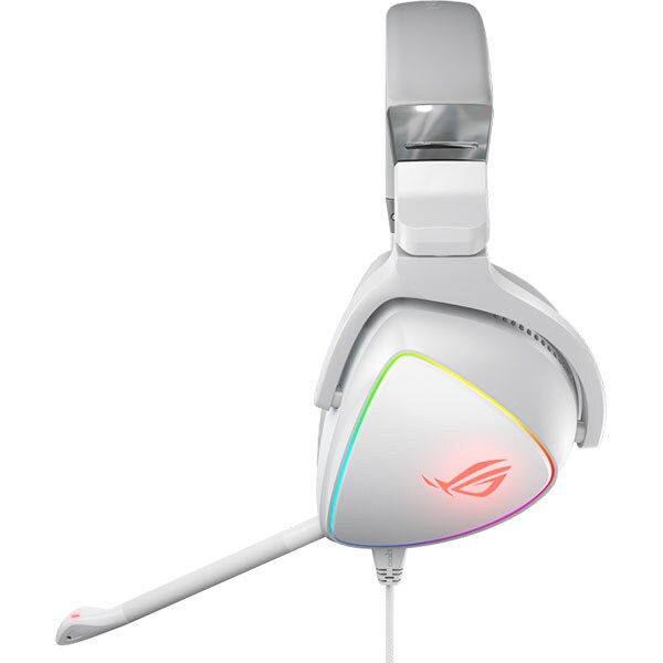 Casti Gaming ASUS ROG Delta White Edition, 7.1 surround, Hi-Res, USB ...