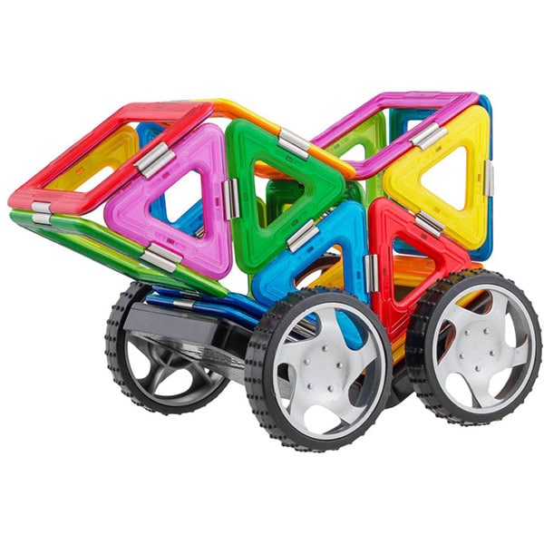 Joc constructie magnetic MAGSPACE Mini Karting, 3 ani +, 25 piese