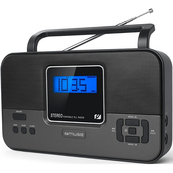 Radio portabil MUSE M-087 R, FM/MW, Ecran LCD, negru