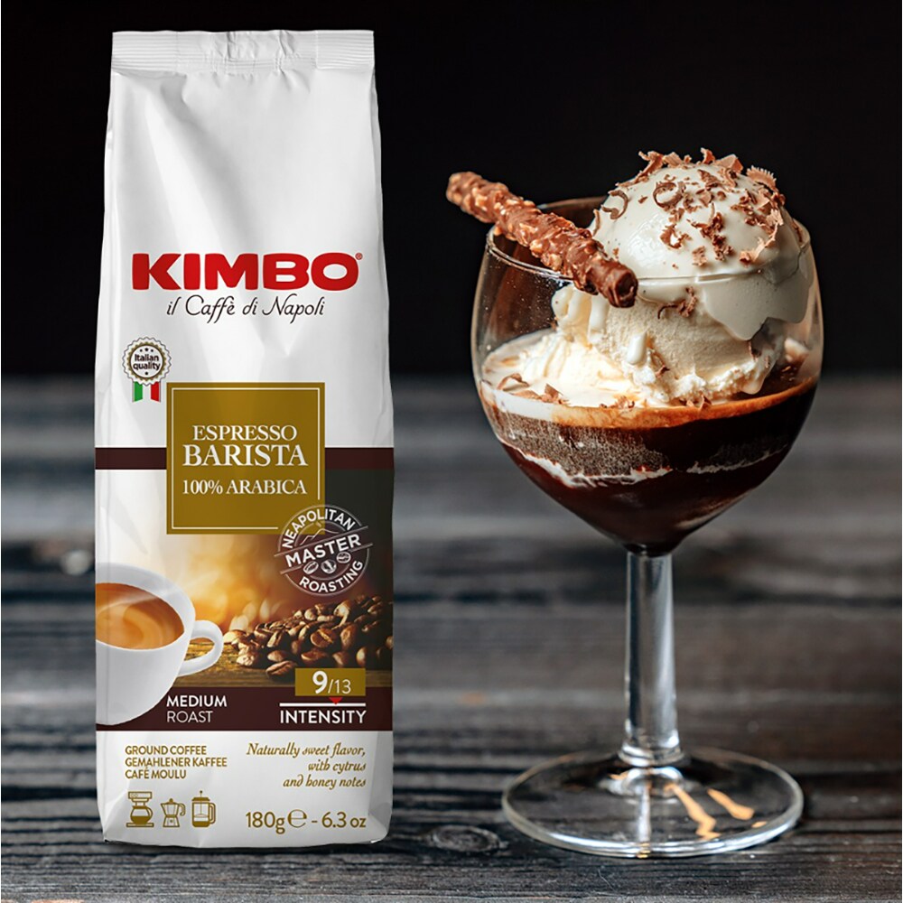 Cafea macinata KIMBO Espresso Barista, 180g