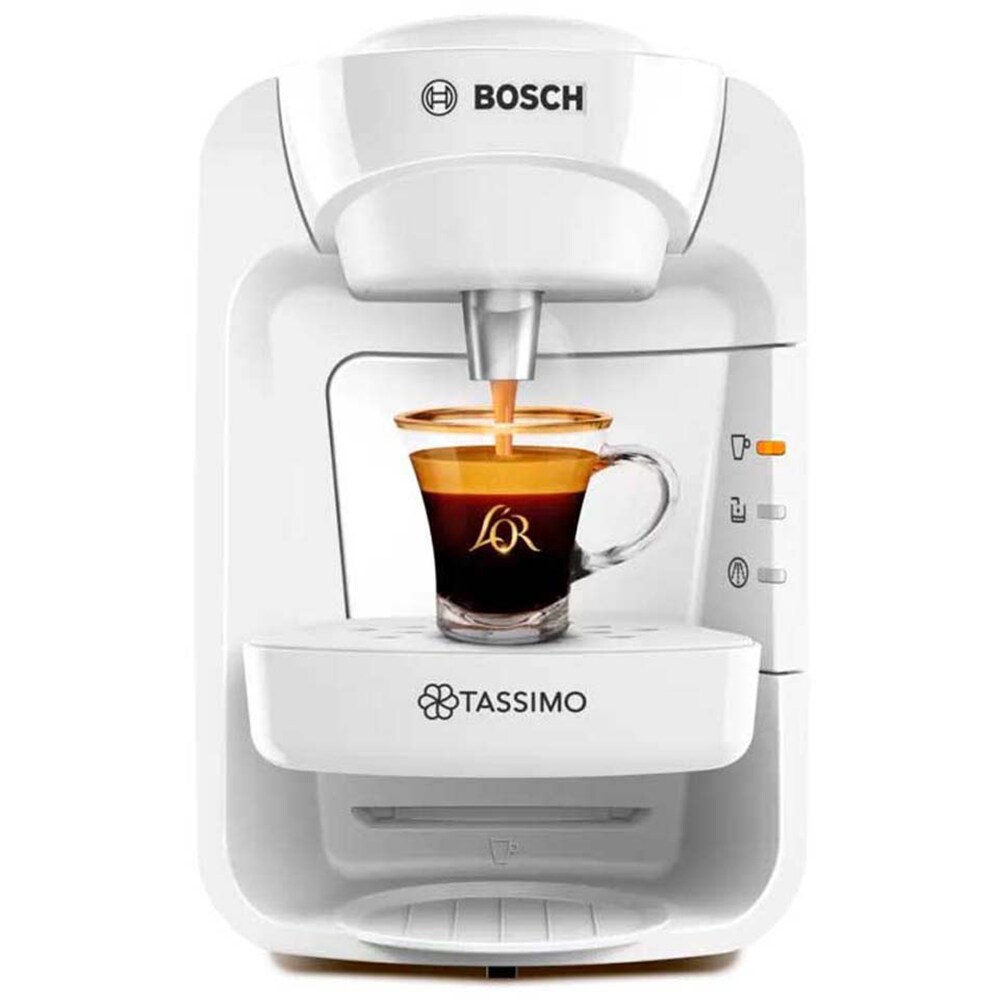 Espressor capsule BOSCH Tassimo Suny TAS3104, 0.8l, 1300W, 3.3 bar, alb