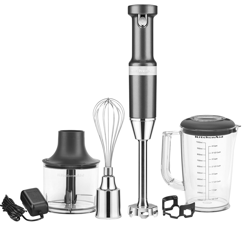 Mixer vertical KITCHENAID Artisan 5KHBBV83EMS, 1l, 8V, viteza variabila ...