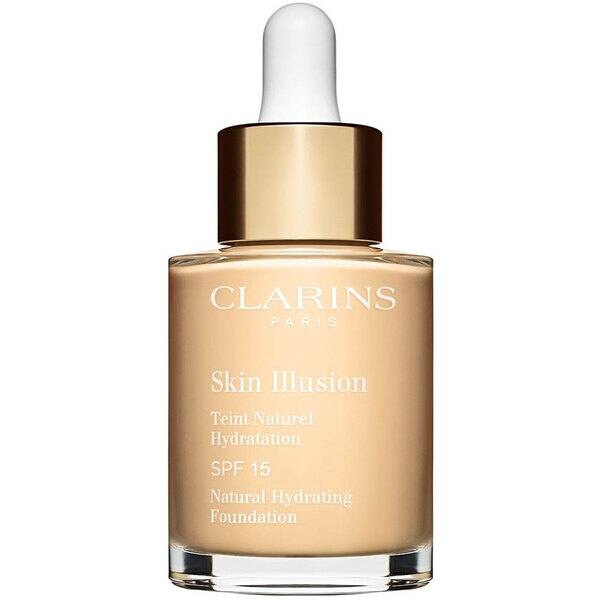 Fond de ten CLARINS Skin Illusion Natural Hydrating SPF 15, 107 Beige, 30ml