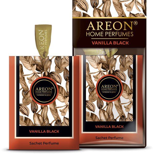 Odorizant camera AREON Home Sachet Perfume Premium Vanilla Black, 5g