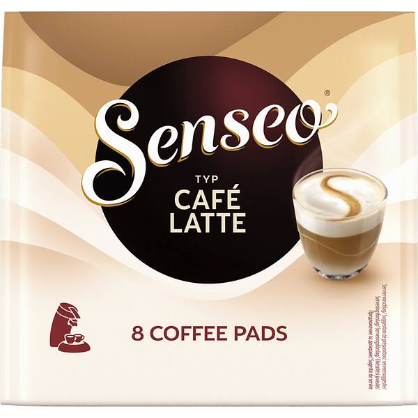 Paduri cafea SENSEO Cafe Latte, 8 paduri, 92g