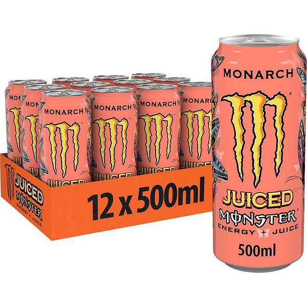 Bautura energizanta MONSTER Monarch Energy bax 0.5L x 12 doze