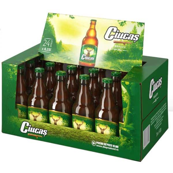 Bere blonda Ciucas bax 0.33L x 24 sticle