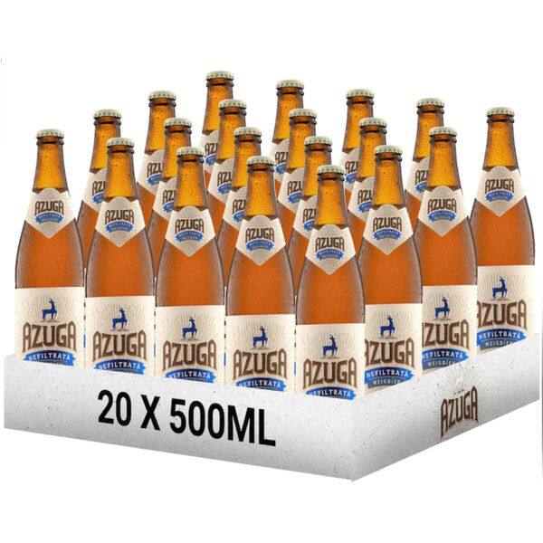 Bere blonda Azuga Nefiltrata bax 0.5L x 20 sticle