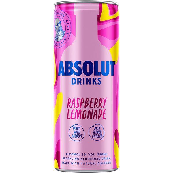 Cocktail cu alcool Absolut Raspberry Lemonade bax 0.25L x 12 doze