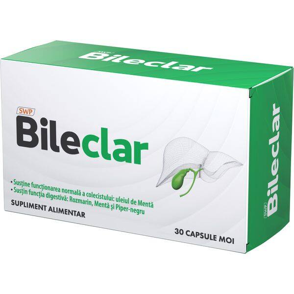 Supliment alimentar Bileclar, 30 capsule moi, SUN WAVE PHARMA