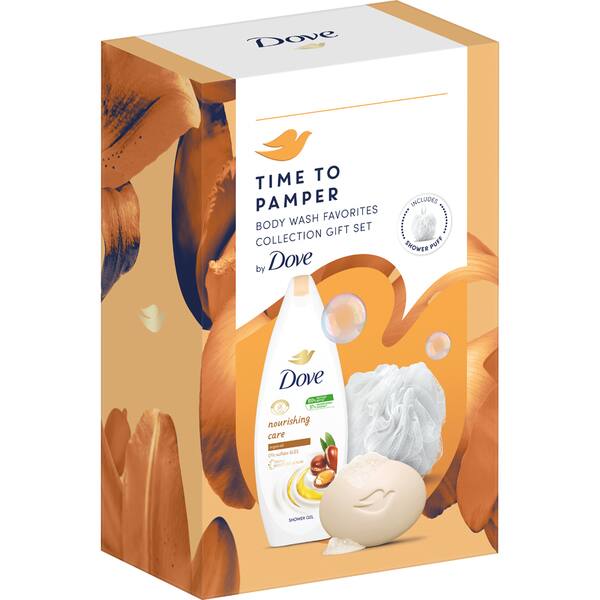 Set ingrijire corp DOVE : Gel de dus Nourishing Care, 250ml + Sapun ...