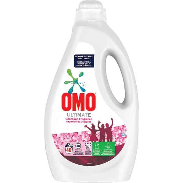 Detergent lichid OMO Ultimate Coccolino, 2l, 40 spalari