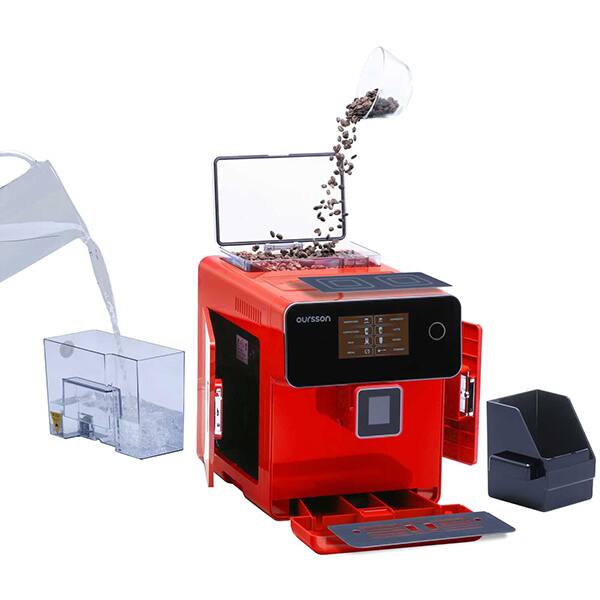 Espressor automat OURSSON AM6250/RD, 1.7l, 1400W, 19 bar, rosu