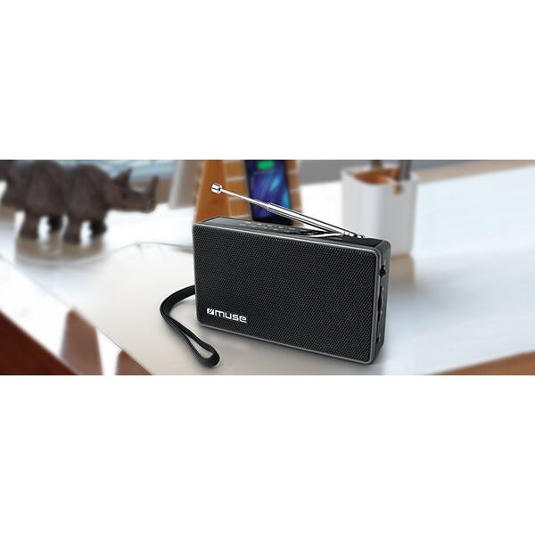Radio portabil MUSE M-030 R, FM, negru