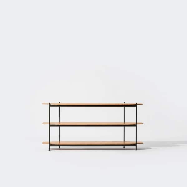 Raft podea Native, 160 x 35 x 75 cm, Yellow Olive