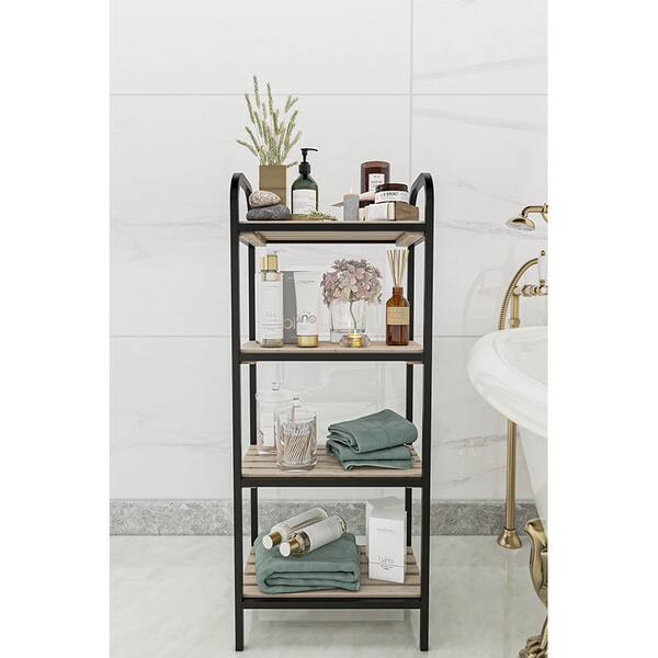 Raft podea BinoGold645, 40 x 22 x 98 cm, negru