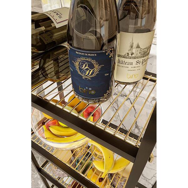 Raft podea BinoGold646, 40 x 22 x 98 cm, negru