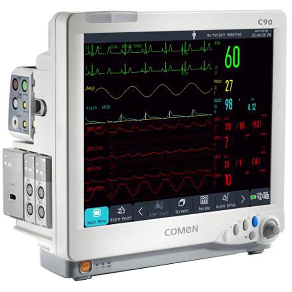 Monitor functii vitale COMEN C90, 17", Touch screen, Acumulator Li-Ion, gri