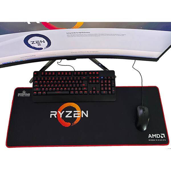 Mouse Pad AMD Gaming, negru