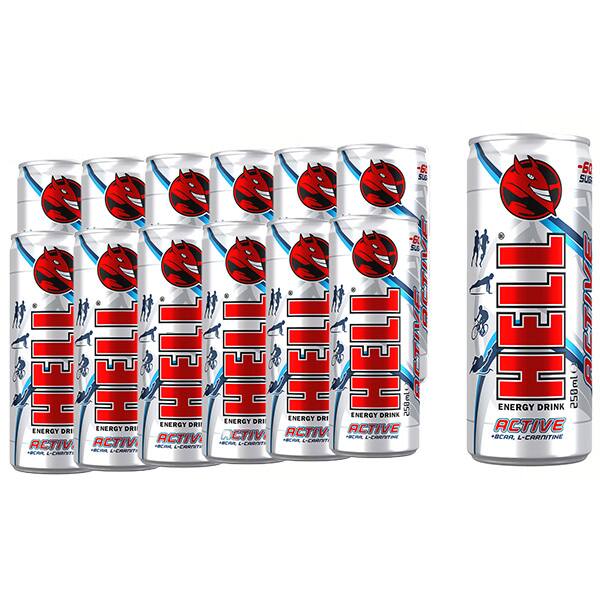 Bautura energizanta HELL ENERGY Activ bax 0.25L x 12 doze