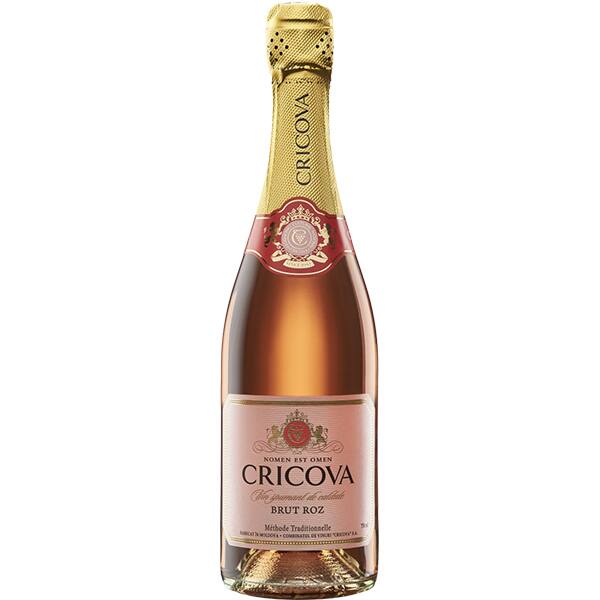 Sampanie rose Cramele Cricova Spumant Brut Rose, 0.75L
