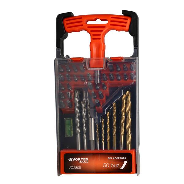 Set burghie + Surubelnita VORTEX TOOLS VO2805, 50 biti
