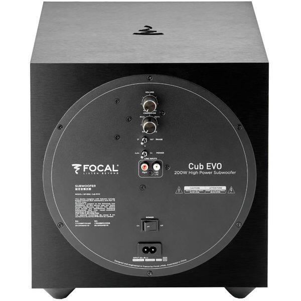 Subwoofer activ FOCAL Cub Evo, 200W, negru