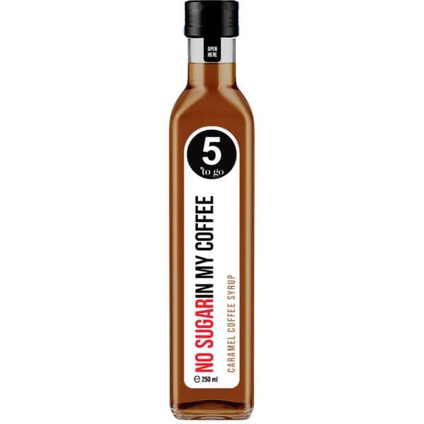 Sirop cafea 5 TO GO Caramel No Sugar, 0.25l