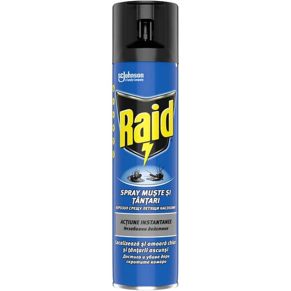 Spray anti-muste si tantari RAID, 400 ml