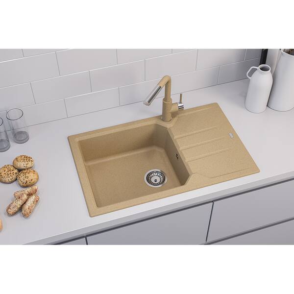 Pachet chiuveta ALVEUS Record 40 G55, 1 cuva, picurator reversibil, compozit granit + baterie ...