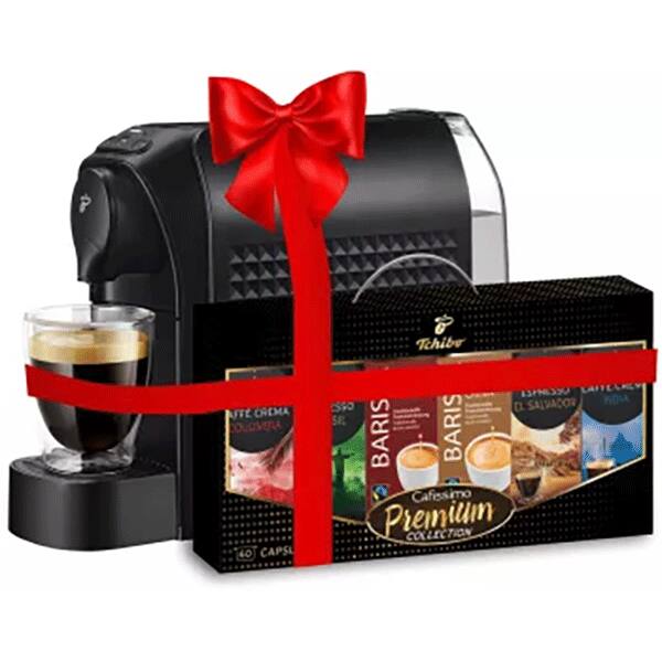 Pachet: Espressor capsule TCHIBO Cafissimo Easy + 60 capsule SETEASYDBK ...