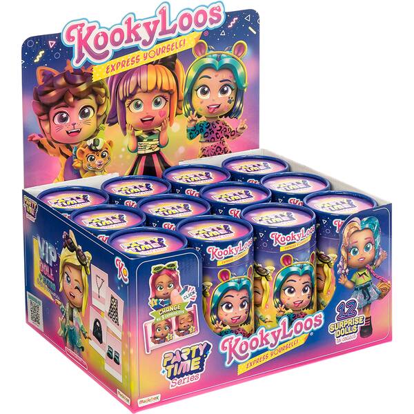 Papusa KOOKYLOOS Party Time KO3001O, 3 ani+, multicolor