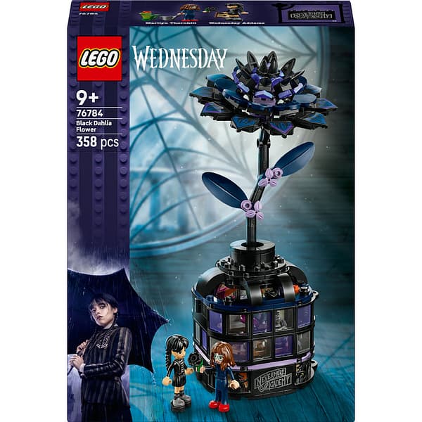 LEGO Wednesday: Floare de dalie neagra 76784, 9 ani+, 358 piese