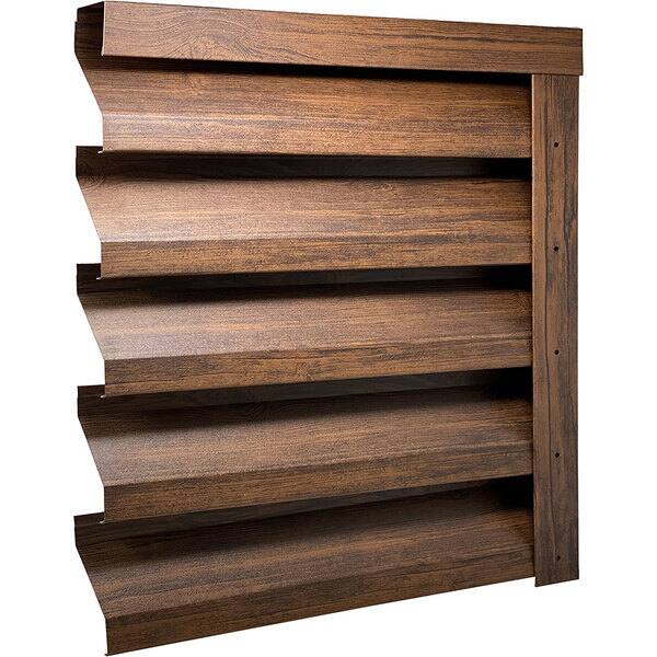 Panou gard jaluzea Atlas, 100 x 204.5 cm, maro, 20 bucati