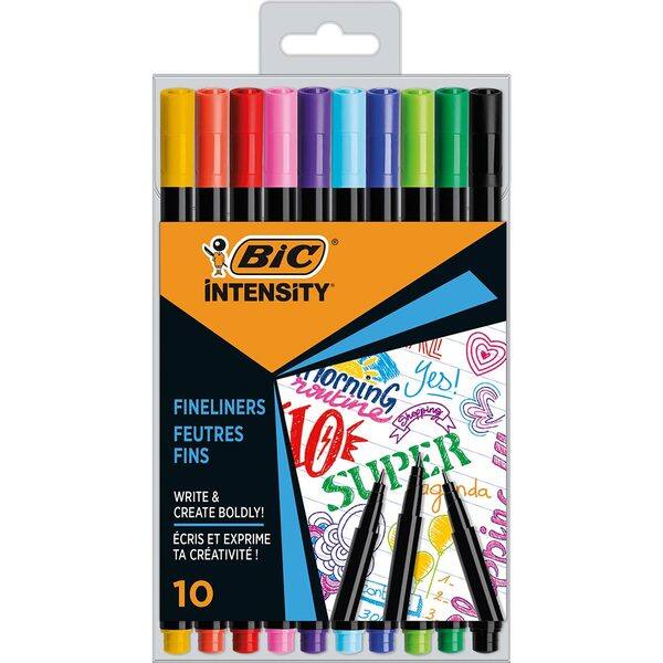 Set linere BIC Intensity Case, 10 bucati, multicolor