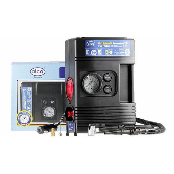 Compresor auto 7 in 1 ALCA 10143, 12V, negru