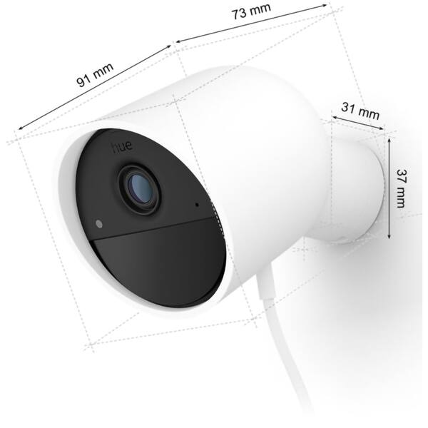Camera IP Wireless exterior PHILIPS HUE Secure, Full HD 1080p, IR ...