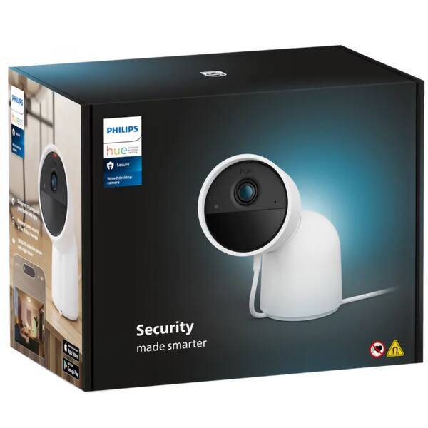 Camera IP Wireless interior PHILIPS HUE Secure, Full HD 1080p, IR ...