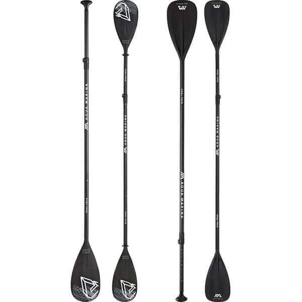 Padela caiac AQUAMARINA Dual Tech, 175-220 cm, negru