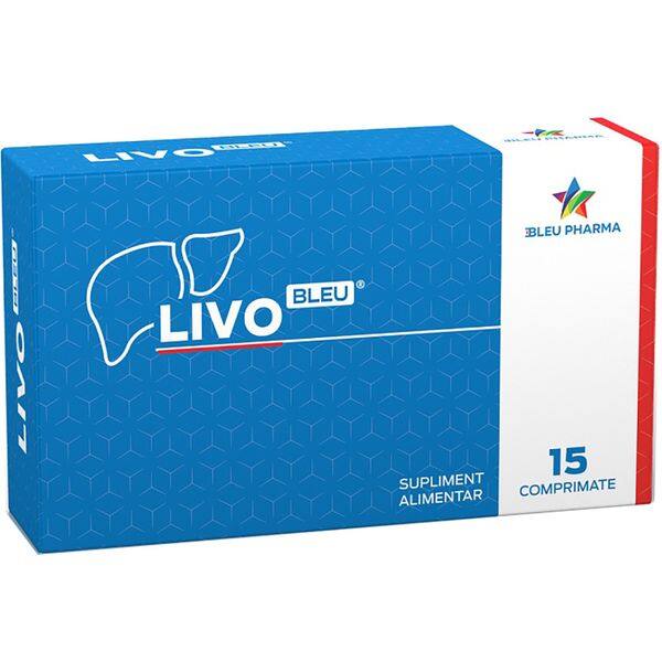Supliment alimentar LivoBleu, 15 comprimate, BLEU PHARMA