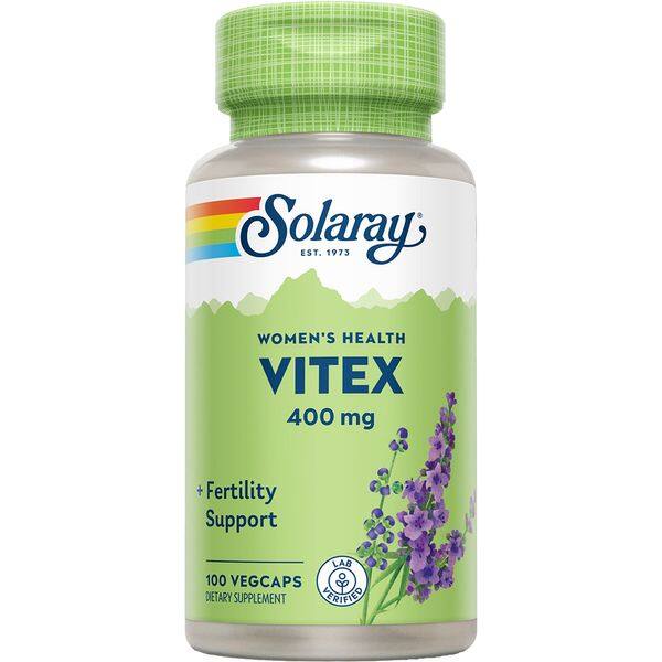 Supliment alimentar Vitex 400 mg Solaray, 100 capsule vegetale, SECOM