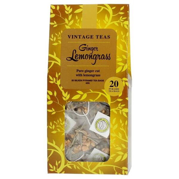 Ceai infuzie VINTAGE TEAS Ginger Cut with Lemongrass, 40g, 20 buc